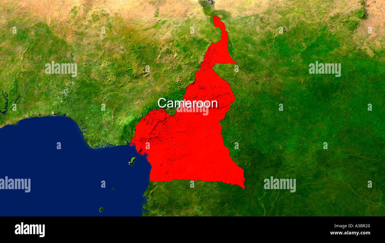 Maps of cameroon hi-res stock photography and images - Alamy