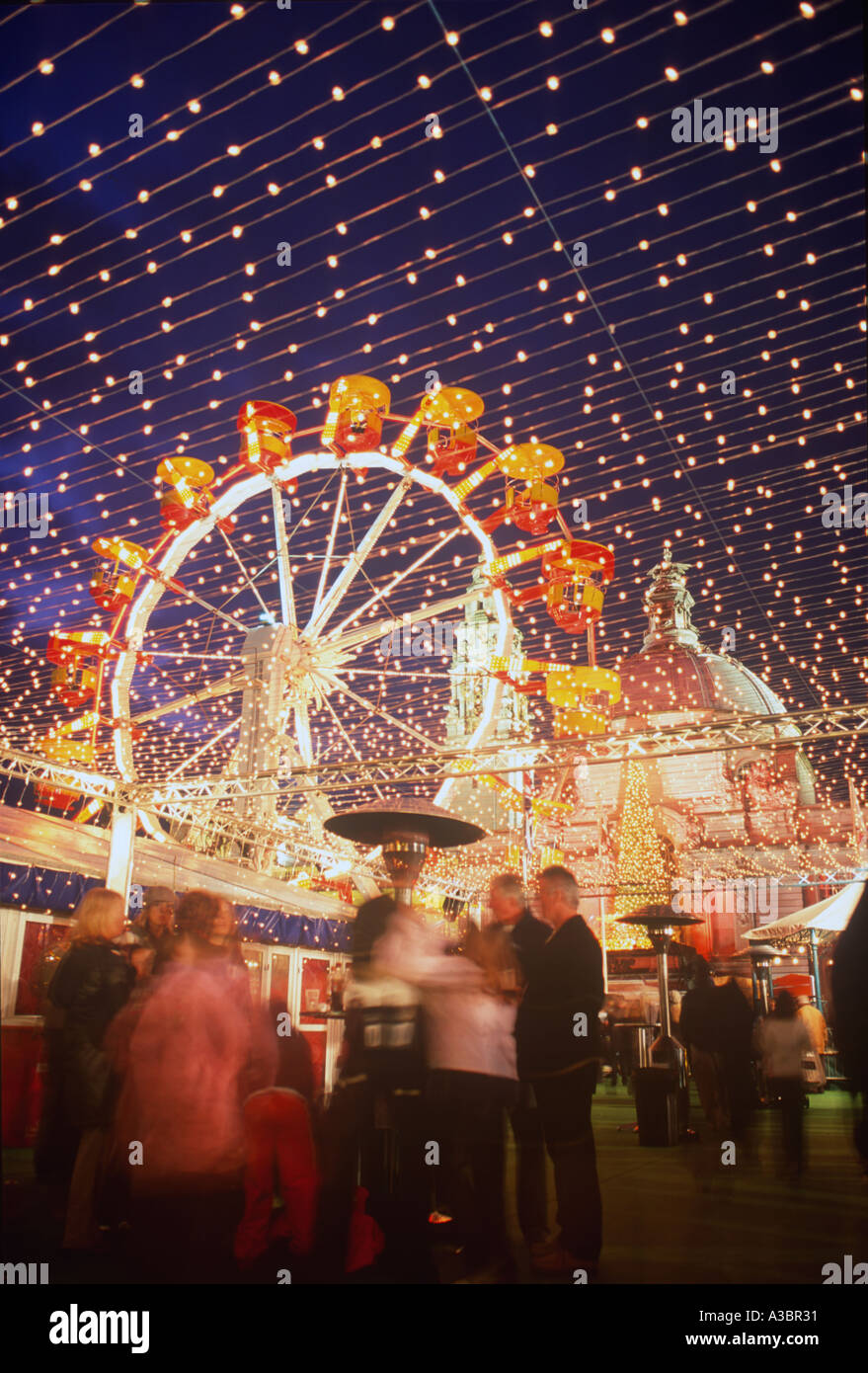 Fairground Winter Wonderland City Hall Cardiff Civic Centre South Wales ...