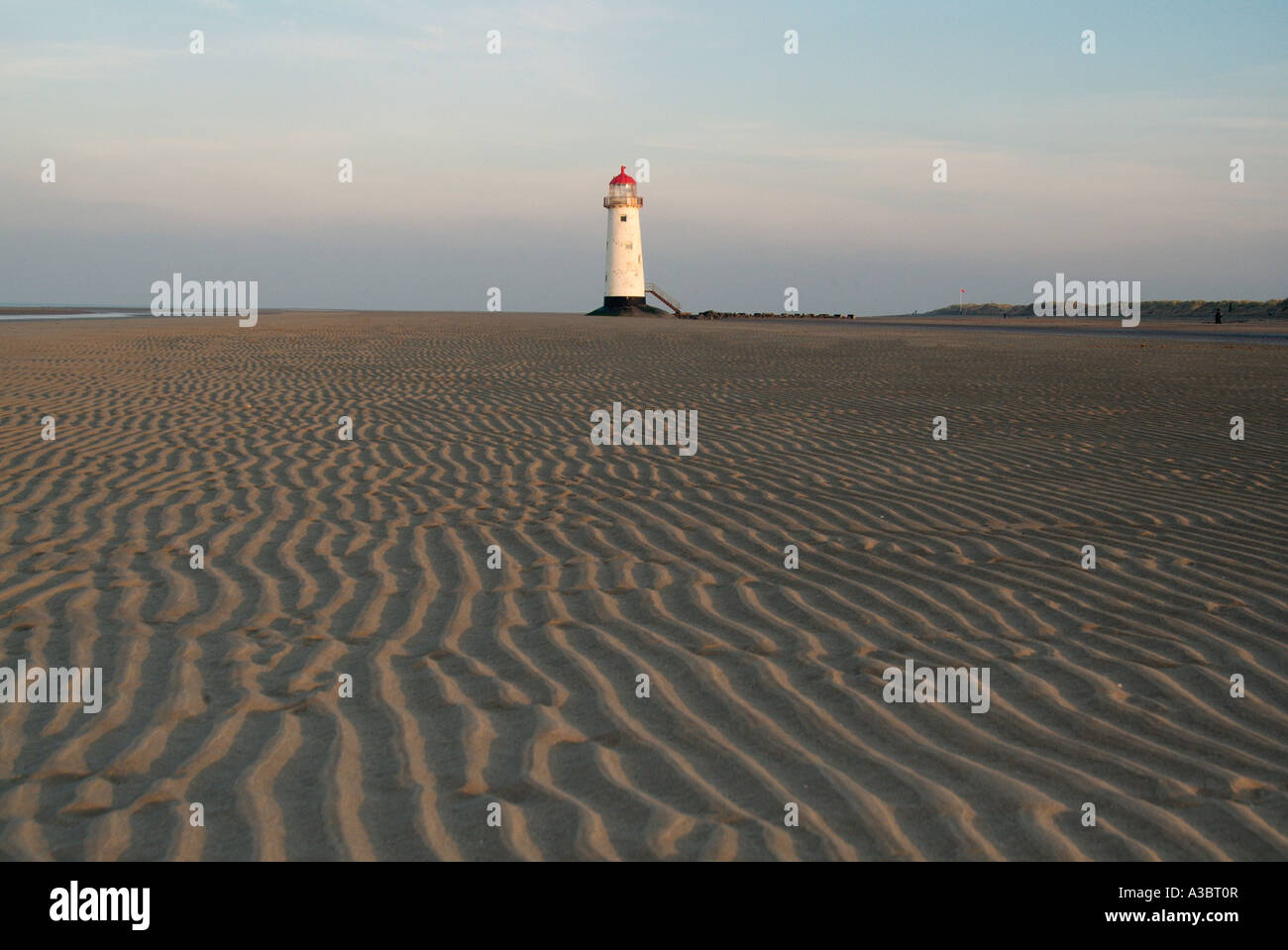 Talacre point of ayr Mostyn bank beacon channel lighthouse River Dee ...
