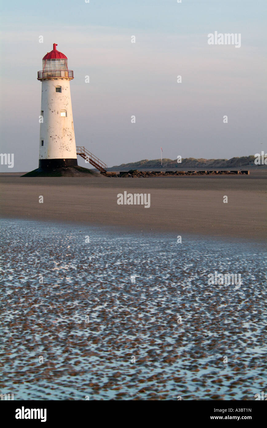 Talacre point of ayr Mostyn bank beacon channel lighthouse River Dee ...