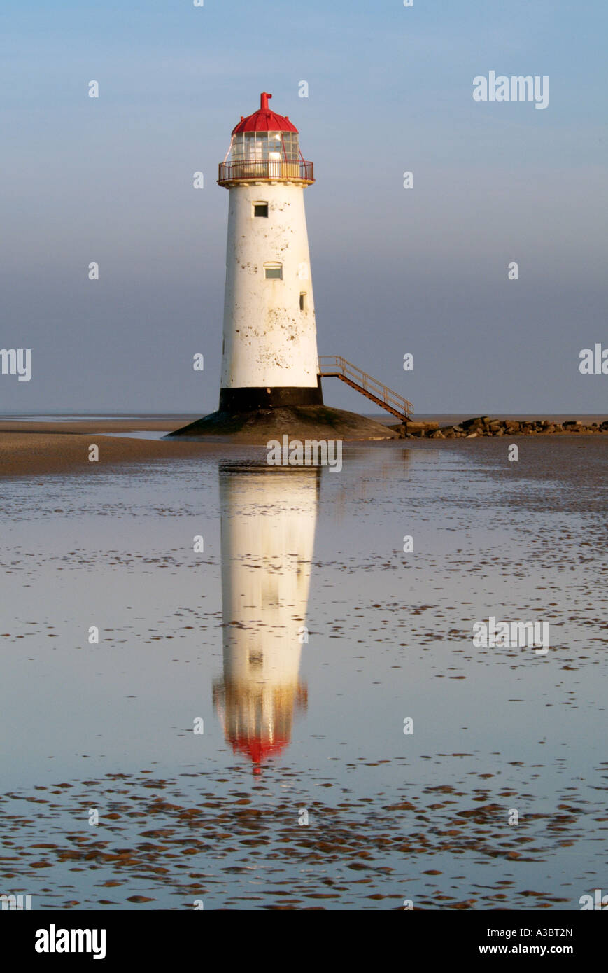 Talacre point of ayr Mostyn bank beacon channel lighthouse River Dee ...