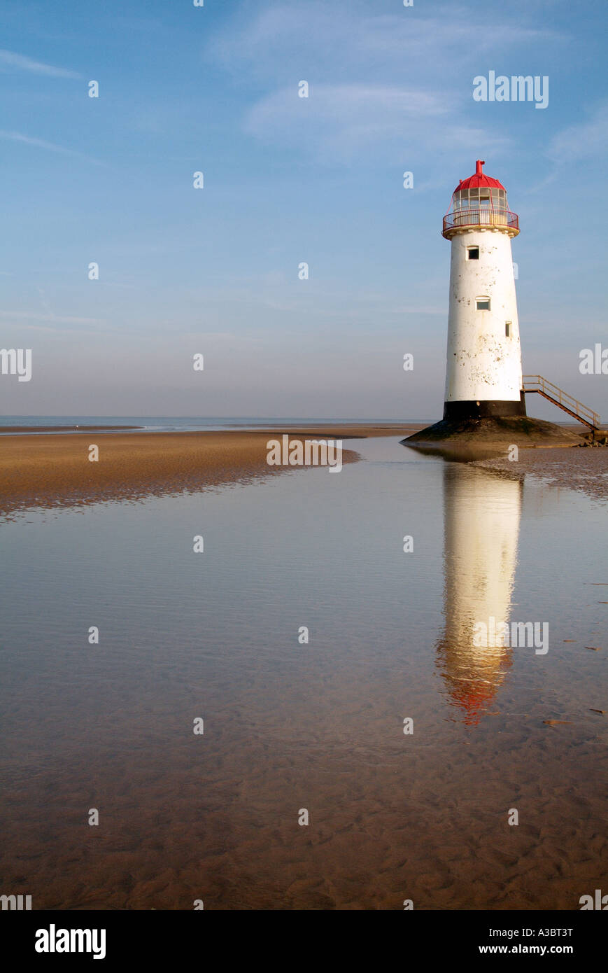 Talacre point of ayr Mostyn bank beacon channel lighthouse River Dee ...