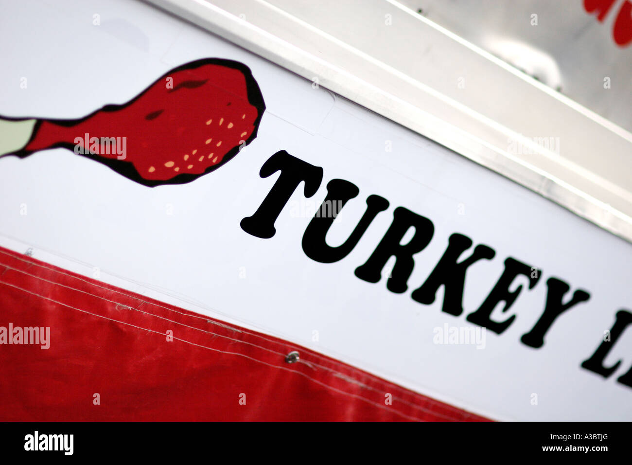 Turkey leg stnad at the carnival Stock Photo - Alamy