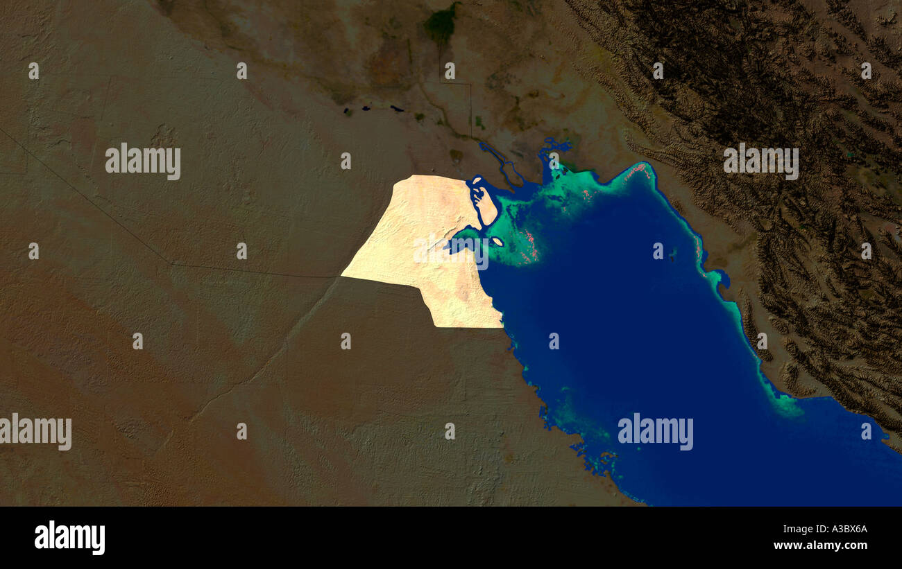 Map Of Kuwait Stock Photos & Map Of Kuwait Stock Images - Alamy