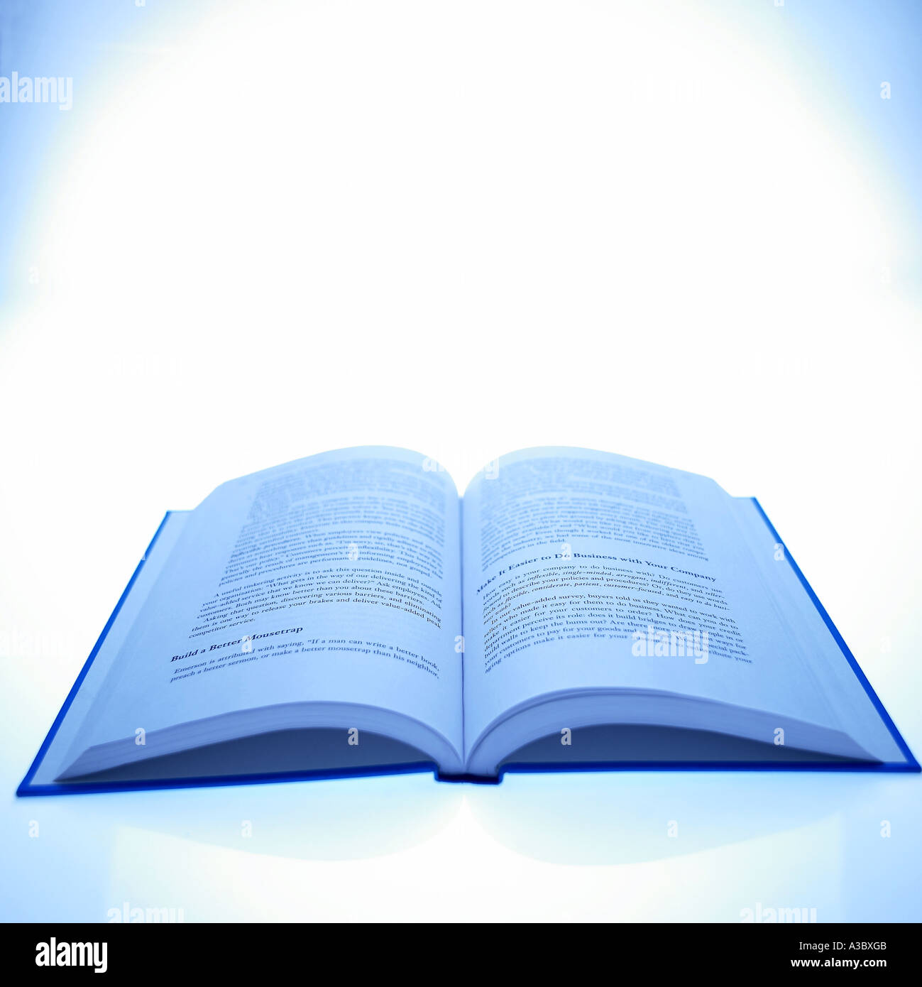 an open book with lots of words Stock Photo - Alamy