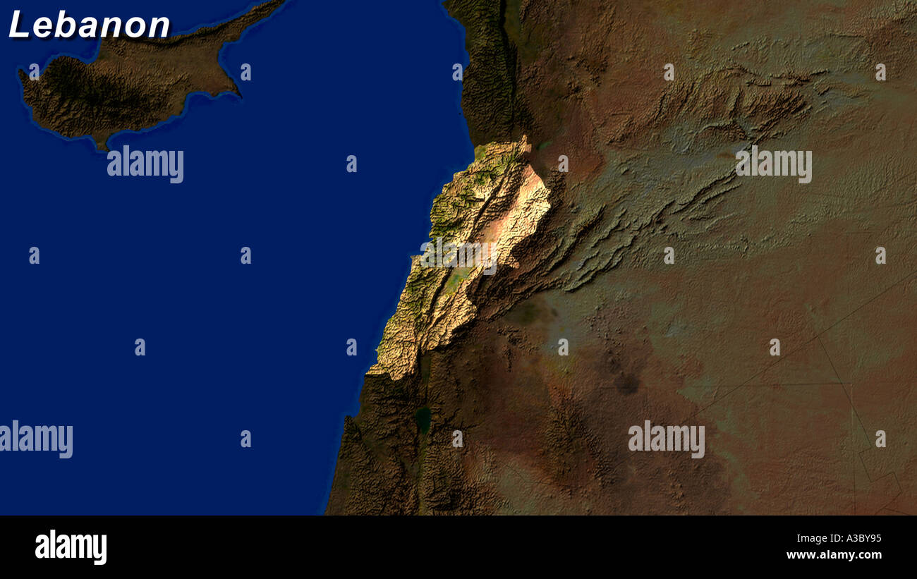 Lebanon maps hi-res stock photography and images - Alamy
