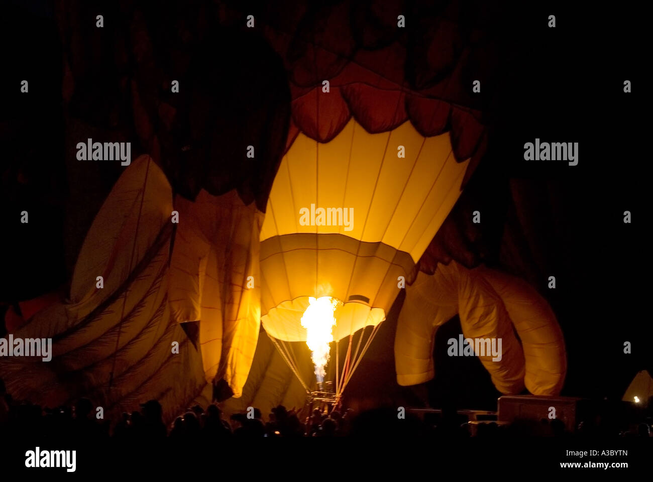 Albuquerque International Balloon Fiesta - Balloon Glow Stock Photo - Alamy