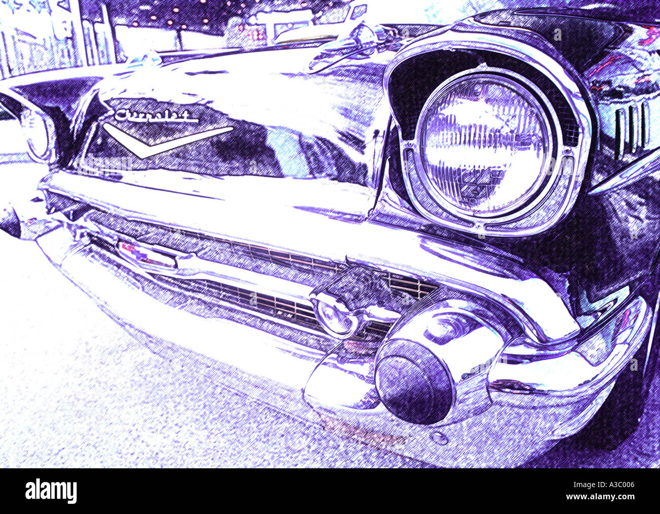 Classic car 57 Chevy Stock Photo - Alamy