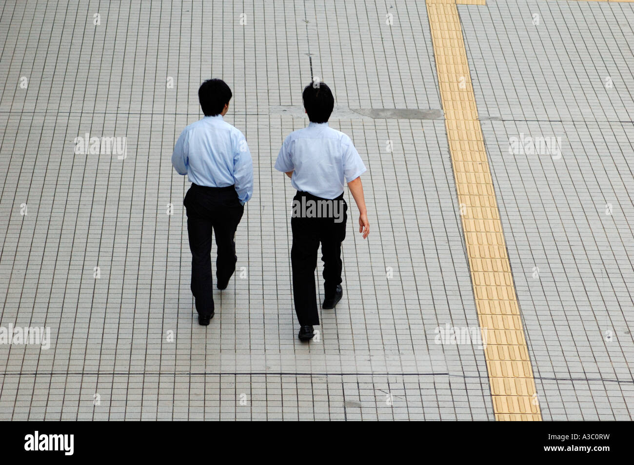 Two Japanese office workers Stock Photo - Alamy