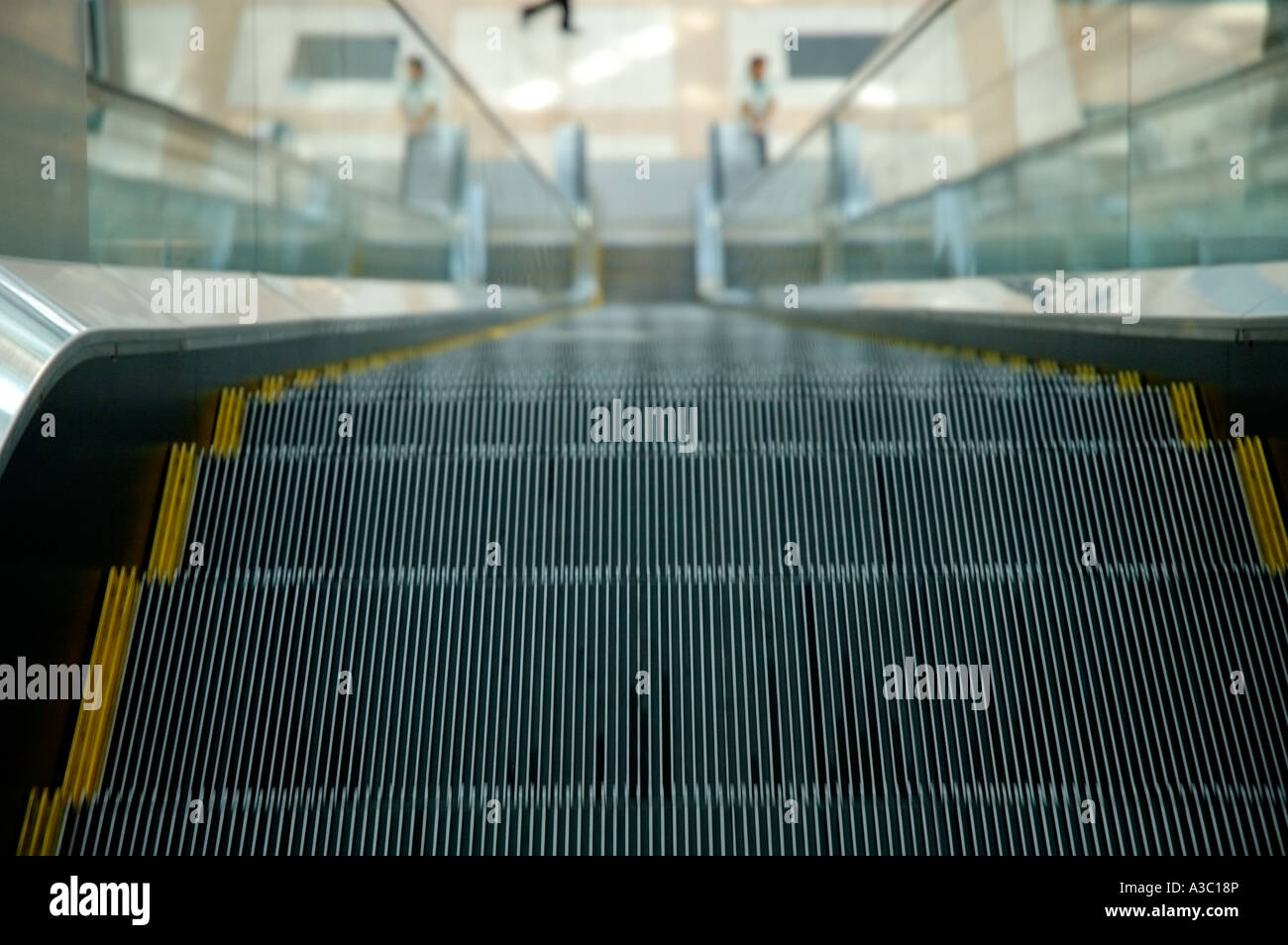 Escalator in a business complex Stock Photo - Alamy
