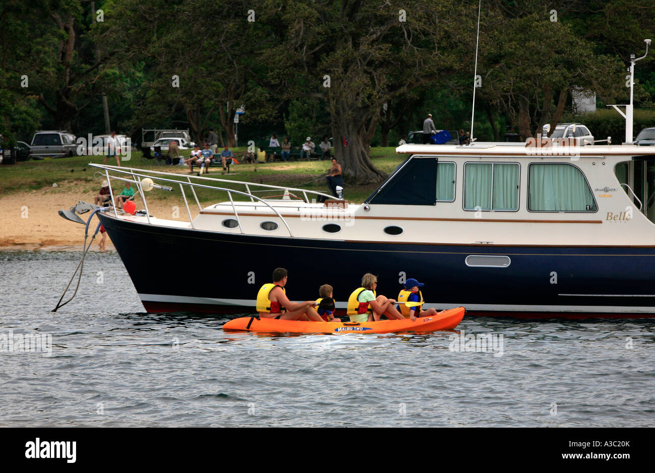 Boating on Sydney Harbour Australia Stock Photo - Alamy