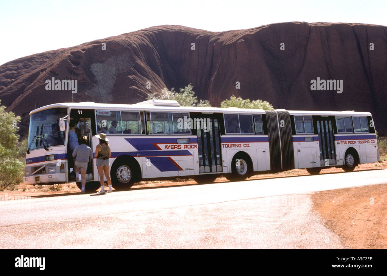 Excursion bus in the Red Center Australia Stock Photo - Alamy