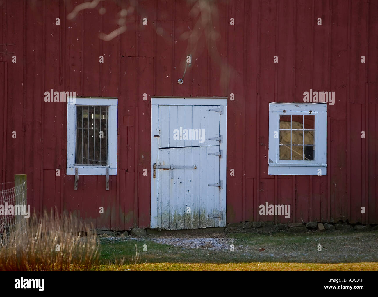 Door on the side of a barn Stock Photo - Alamy