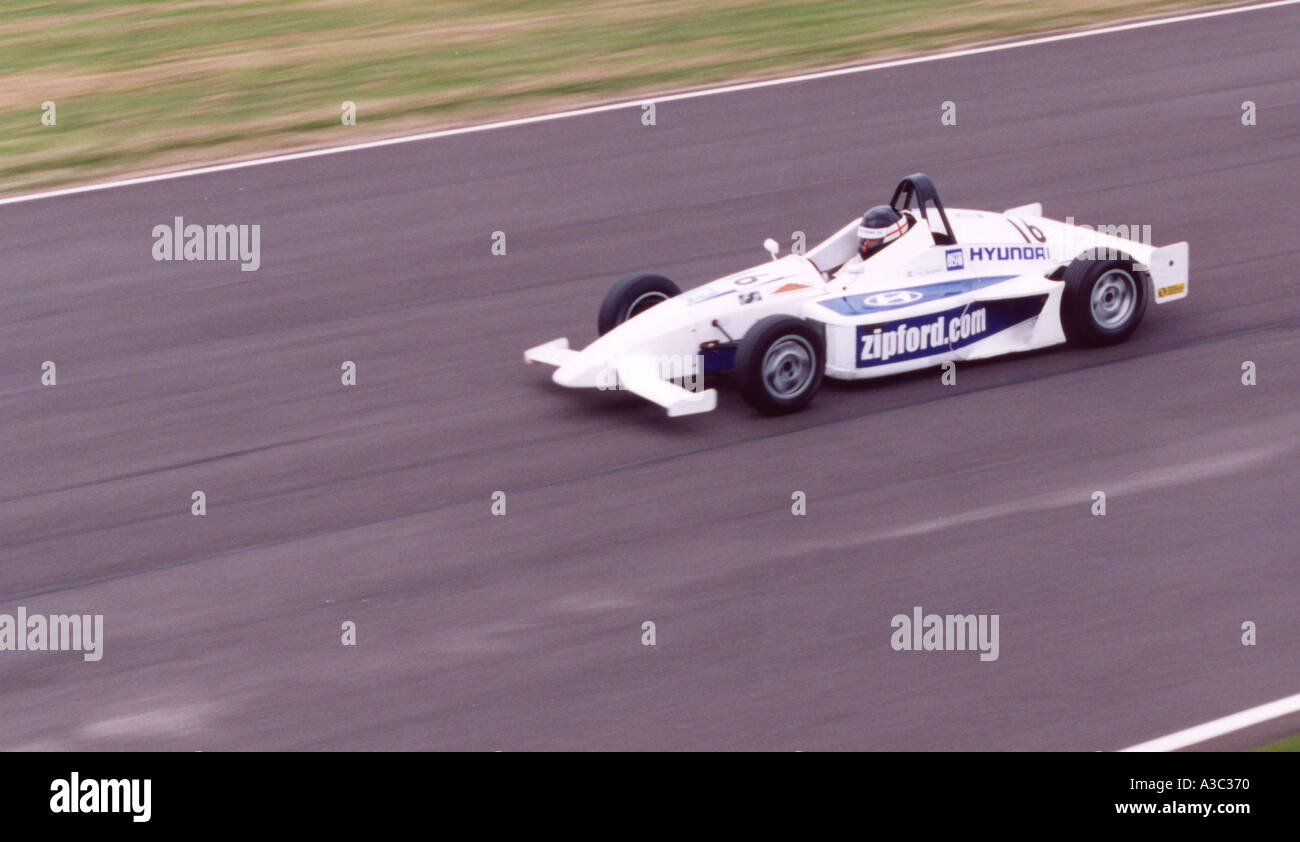 Racing car at a motor racing circuit England GB UK 2002 Stock Photo - Alamy