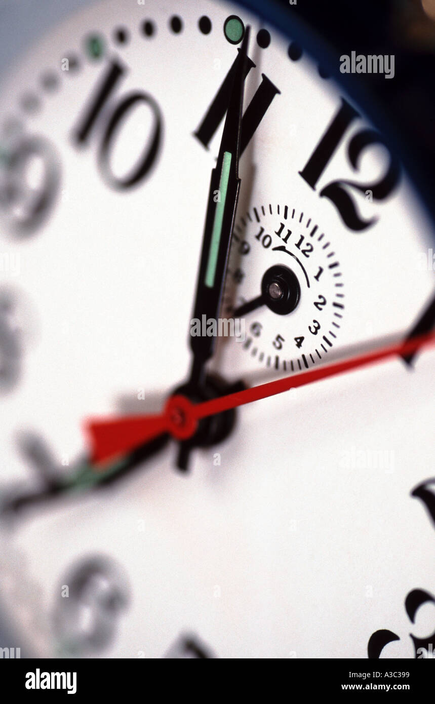 Alarm clock face Stock Photo - Alamy