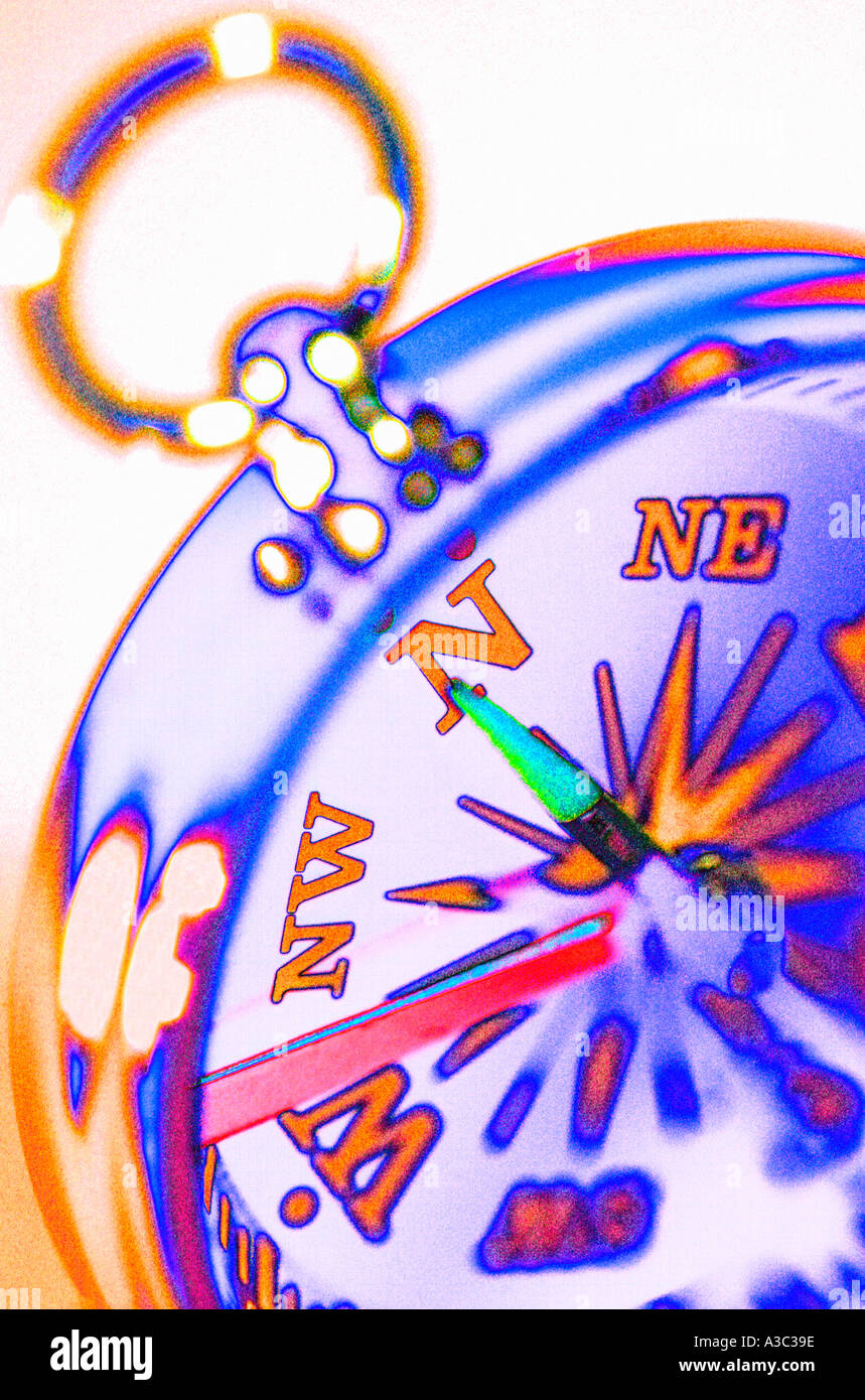 Magnetic direction compass Stock Photo - Alamy