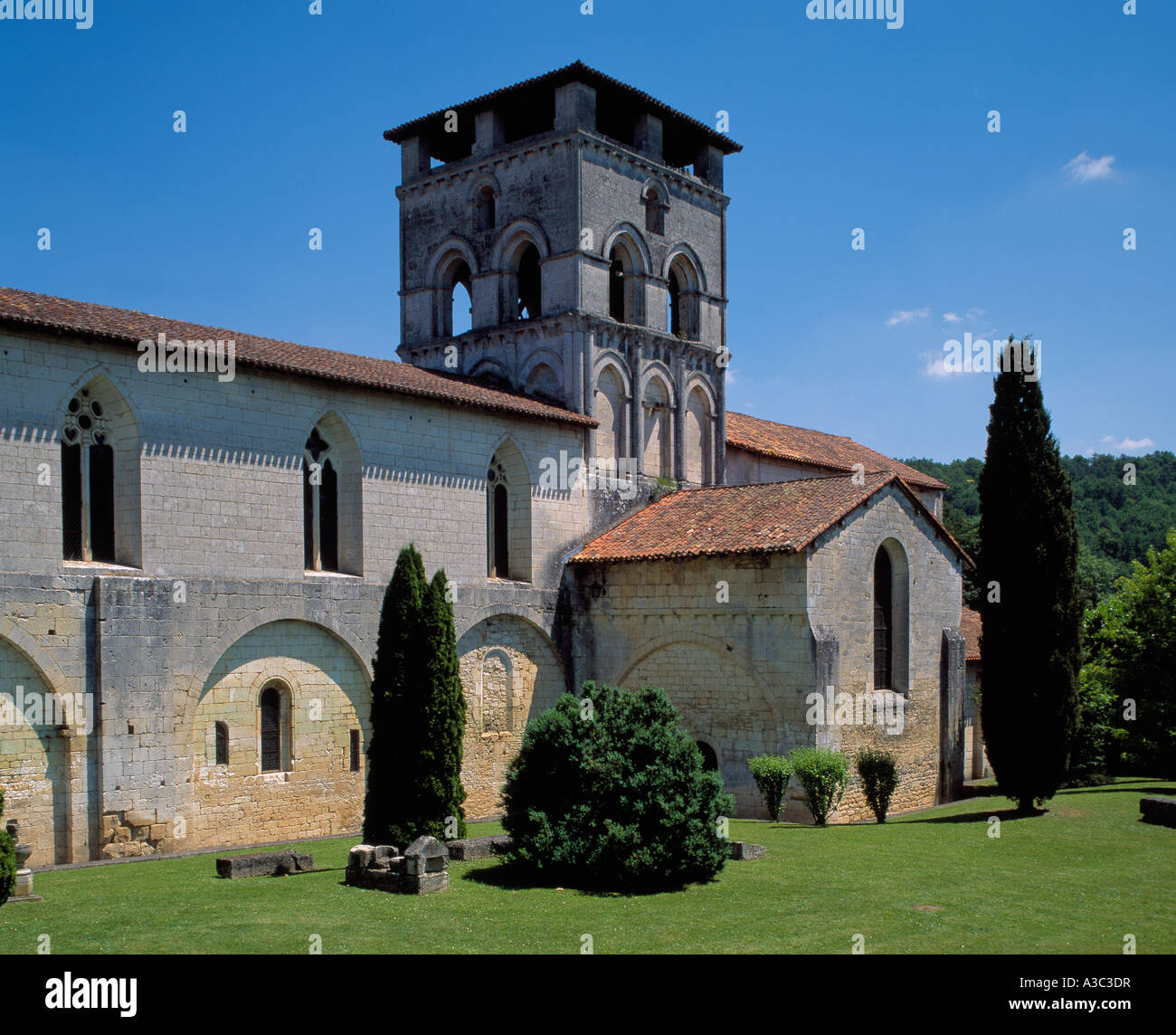 Chancelade Abbey, Dordogne, France Stock Photo - Alamy