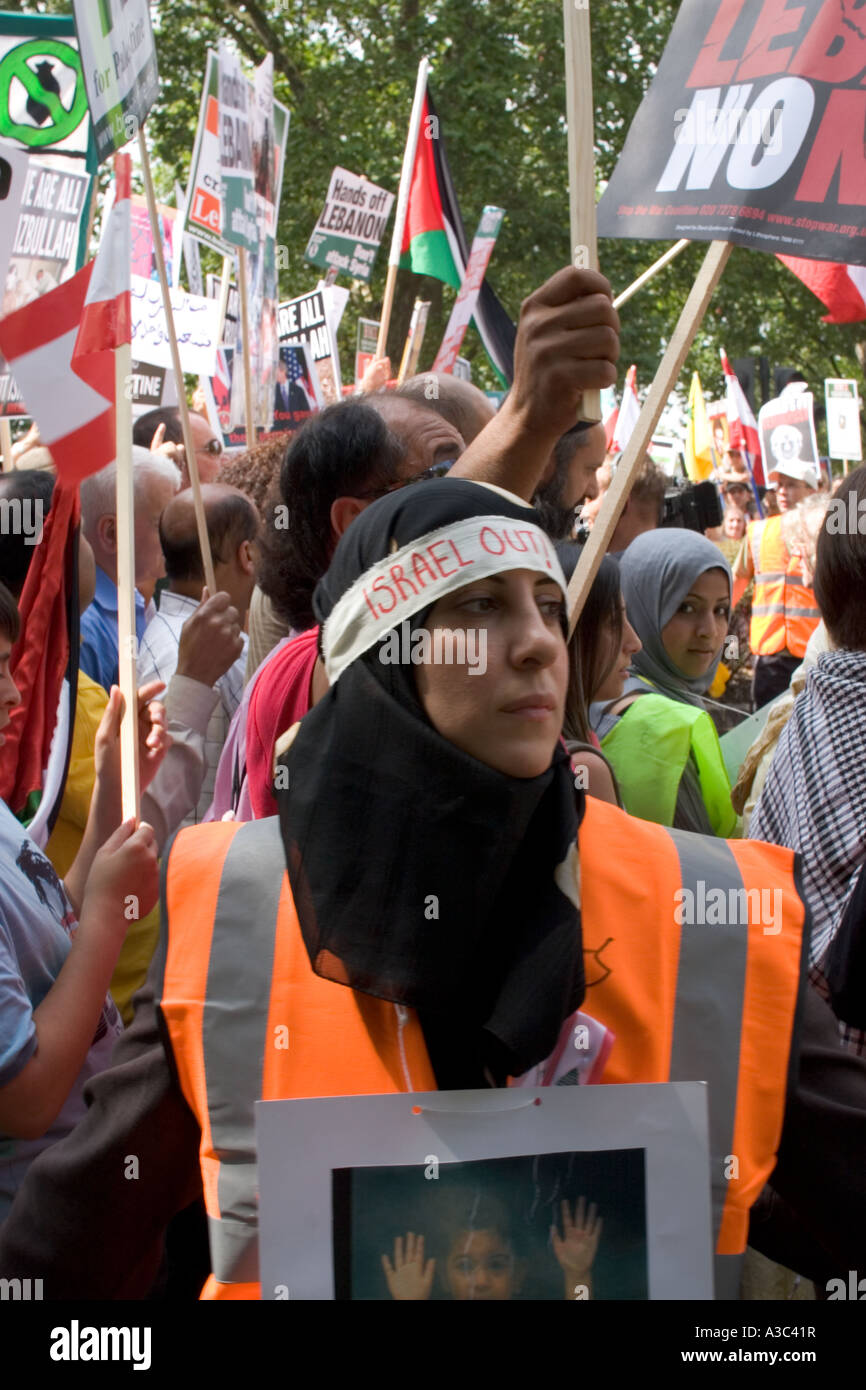 Stop the war rally 5th August 2006 London England Stock Photo - Alamy