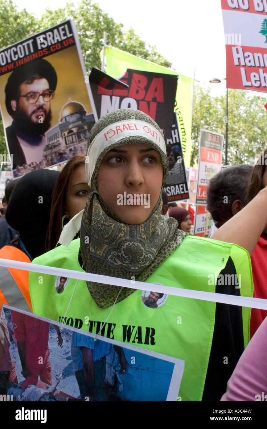 Stop the war rally 5th August 2006 London England Stock Photo - Alamy