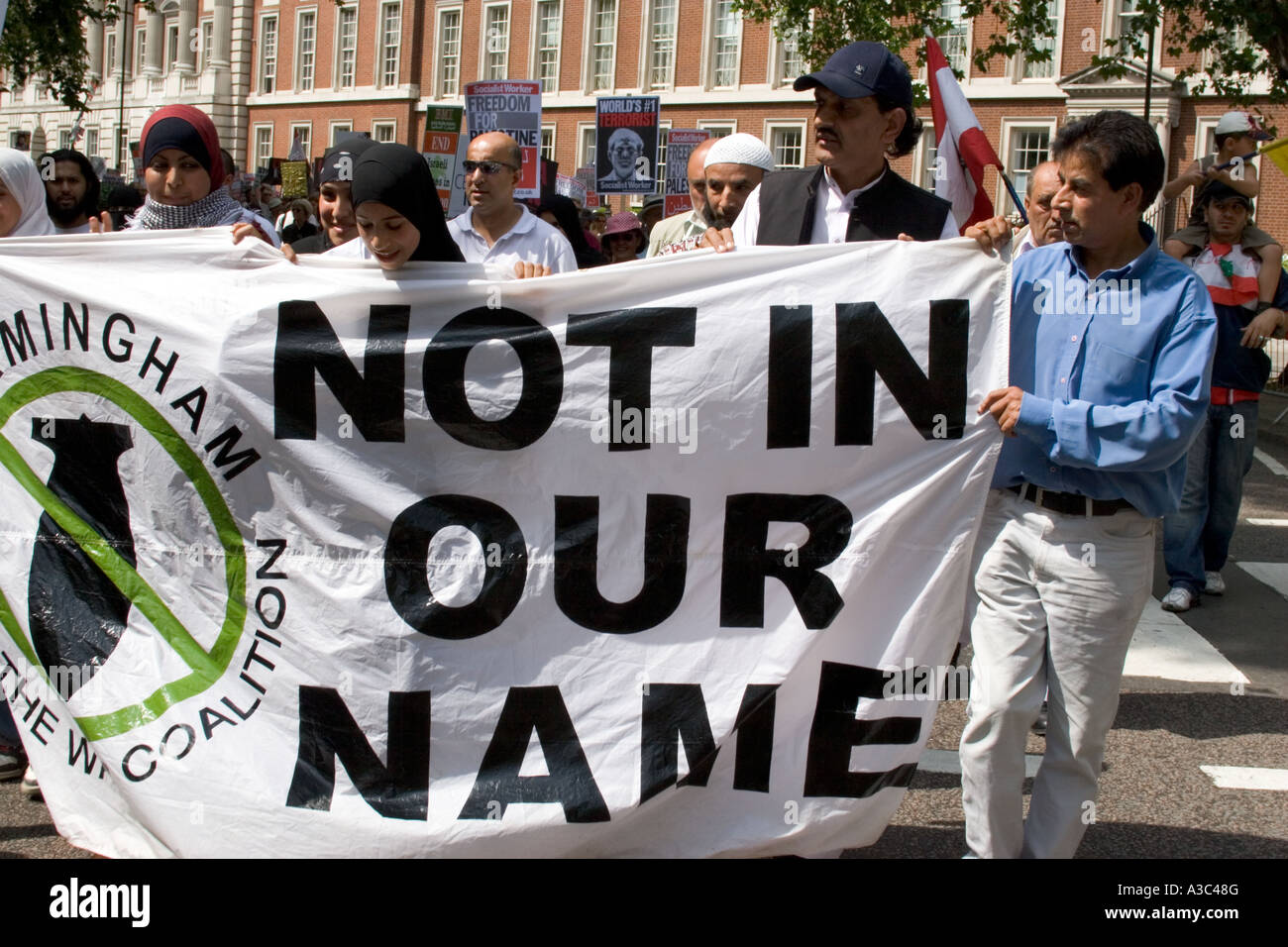 Stop the war rally 5th August 2006 London England Stock Photo - Alamy