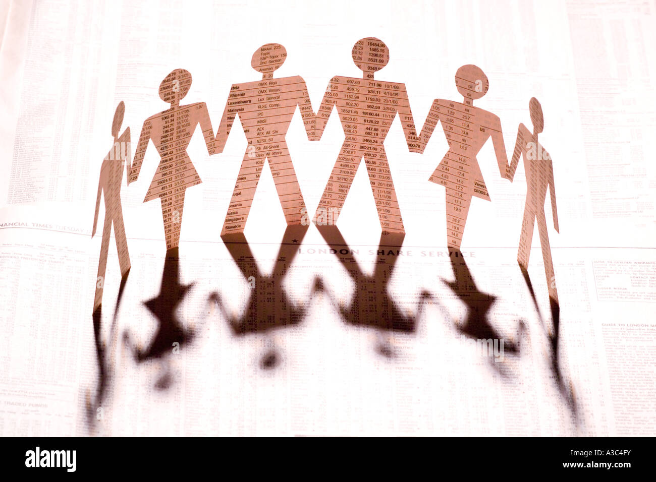 Paper cut outs boy girl hi-res stock photography and images - Alamy