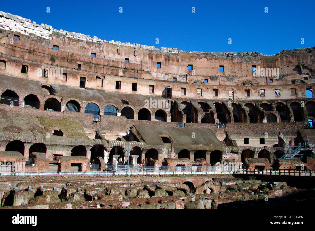 Inside the Colosseum Rome Italy Stock Photo - Alamy