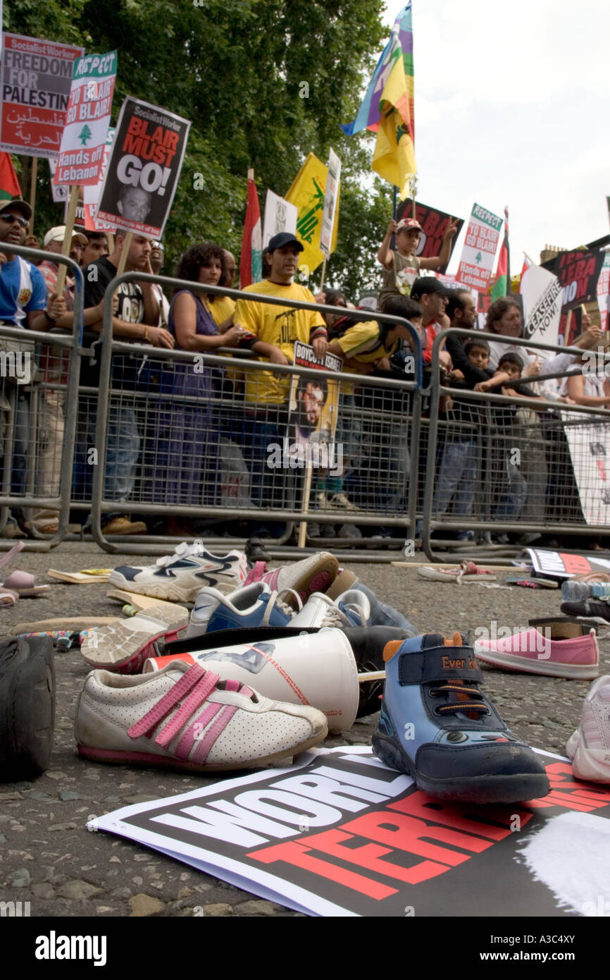 Stop the war rally 5th August 2006 London England Stock Photo - Alamy