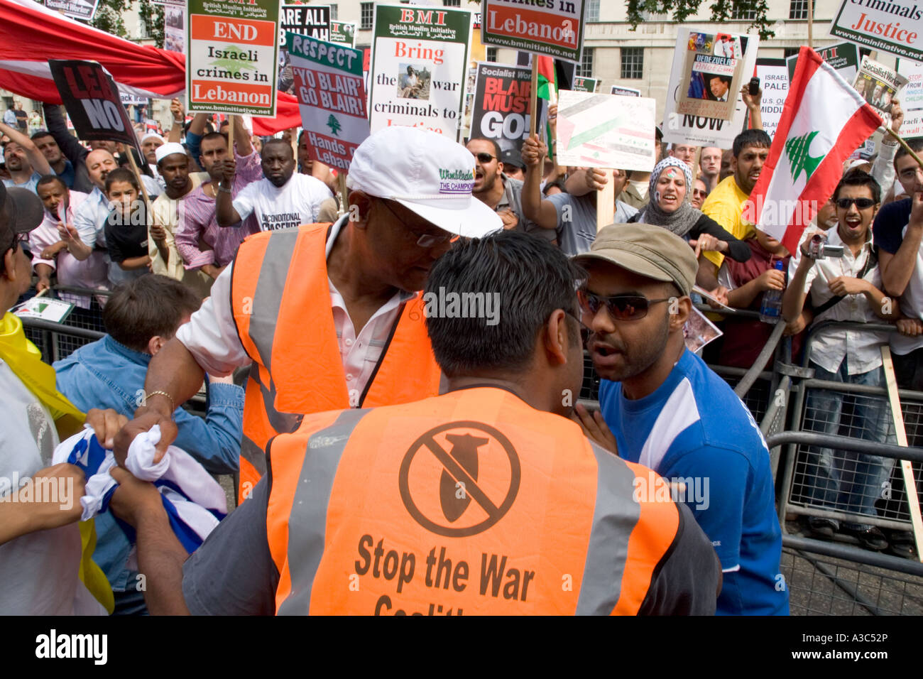 Stop the war rally 5th August 2006 London England Stock Photo - Alamy