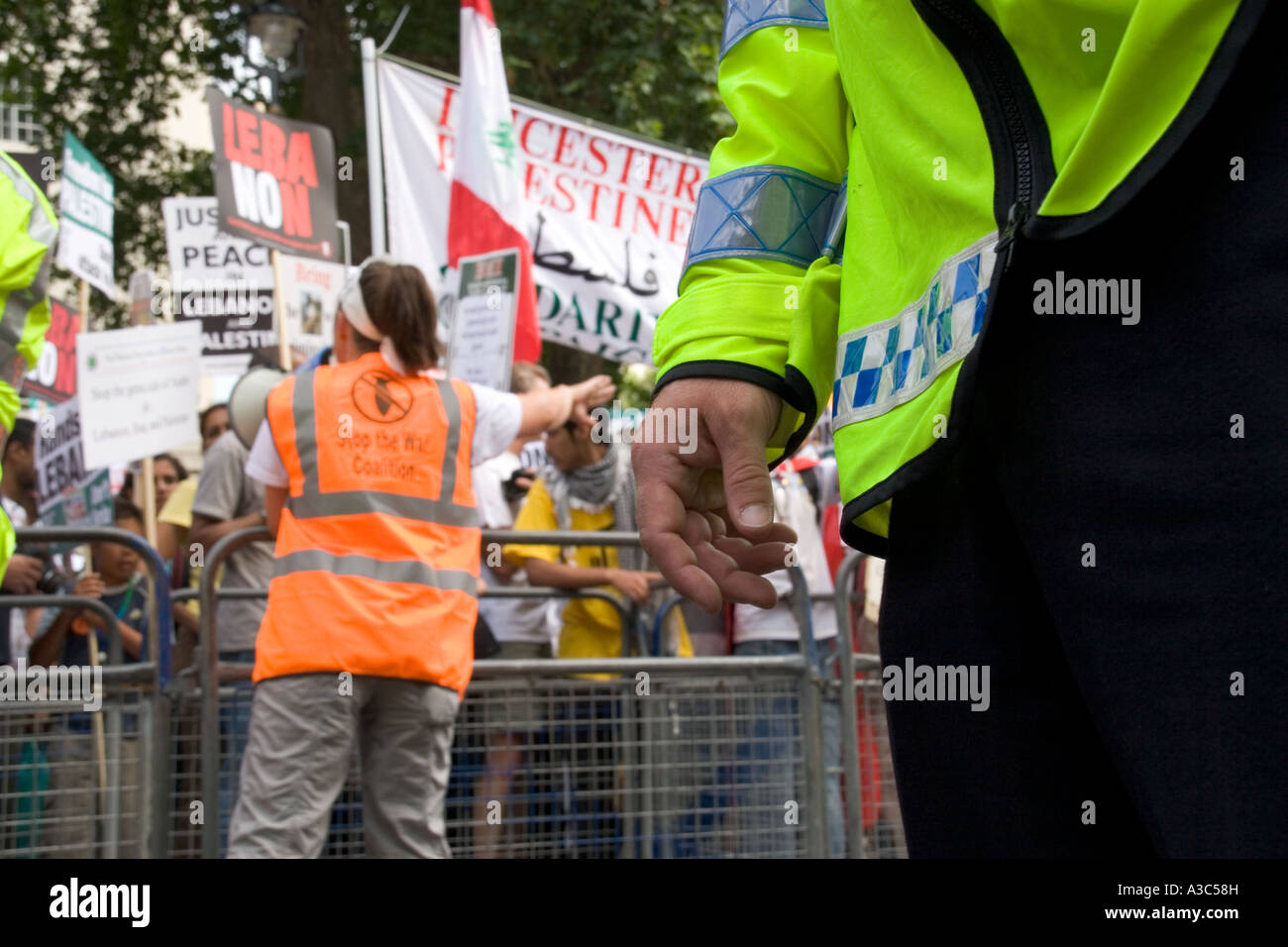 Stop the war rally 5th August 2006 London England Stock Photo - Alamy
