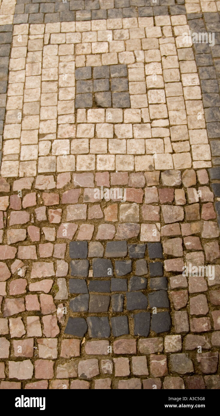 Paving Blocks of Prague, Czech. This is a square design Stock Photo - Alamy