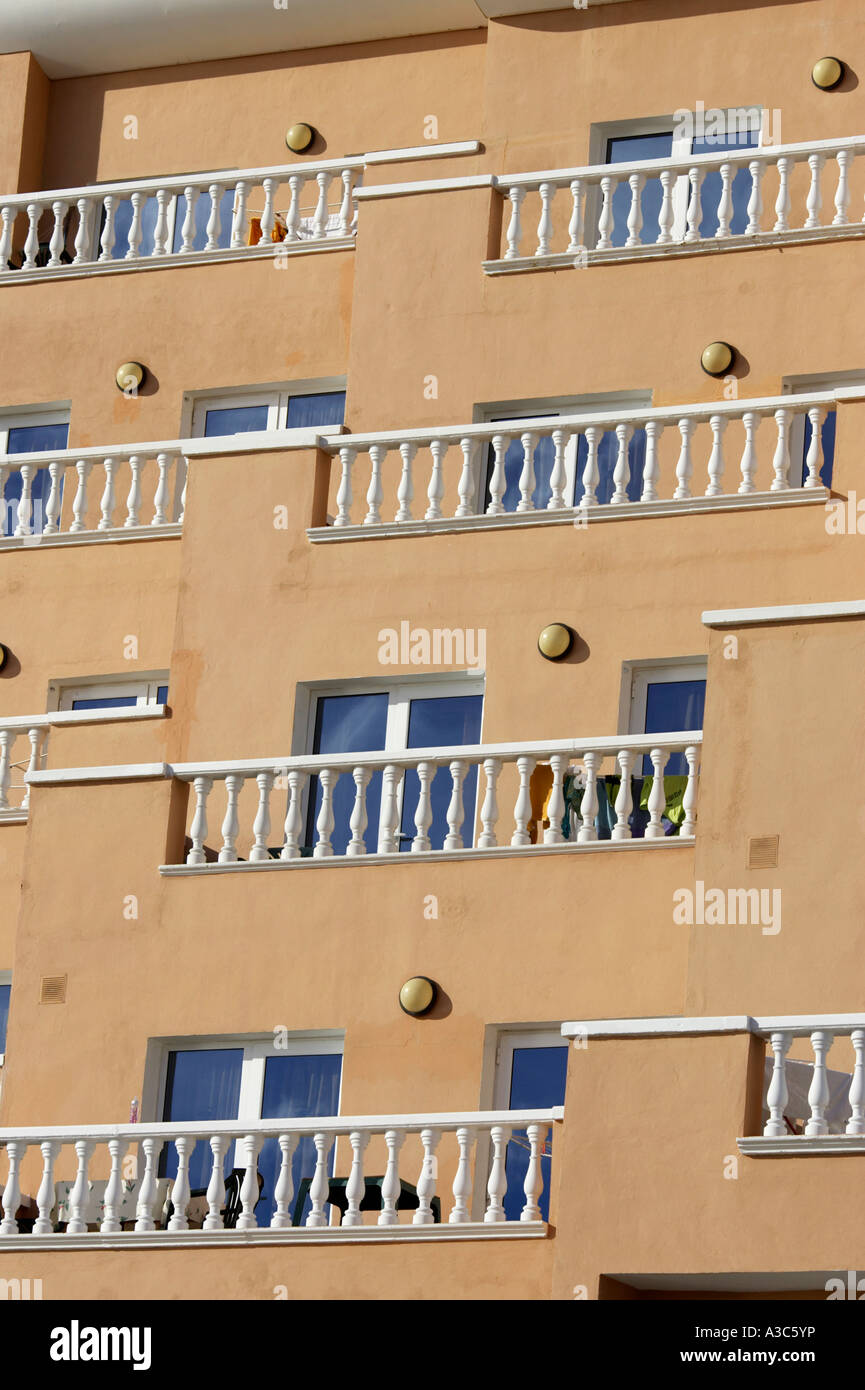 spanish design holiday flats with stucco plaster and balconies in ...