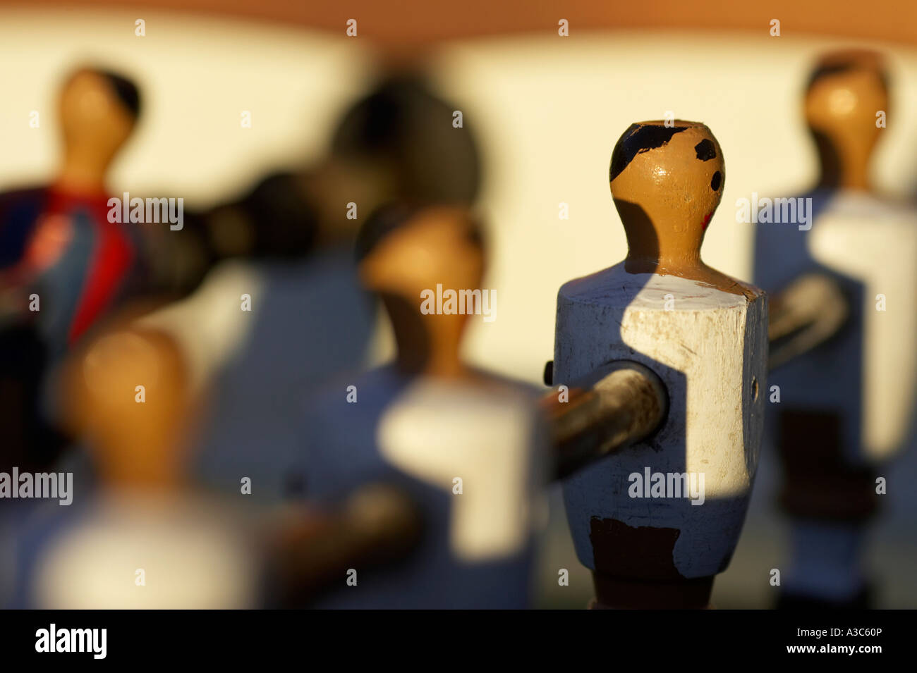 player on a fussball table football soccer in real madrid versus ...