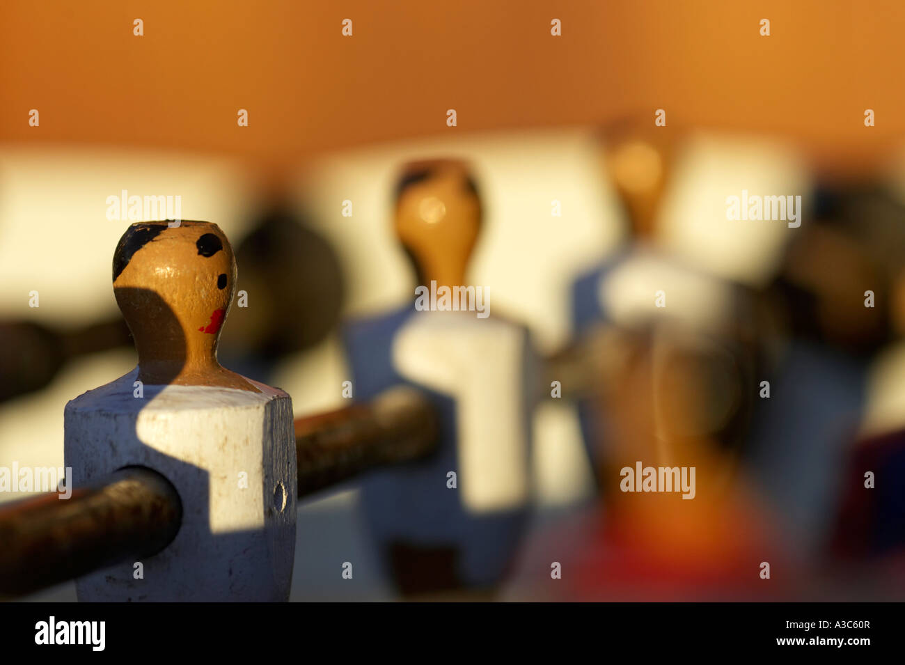 player on a fussball table football soccer in real madrid versus ...