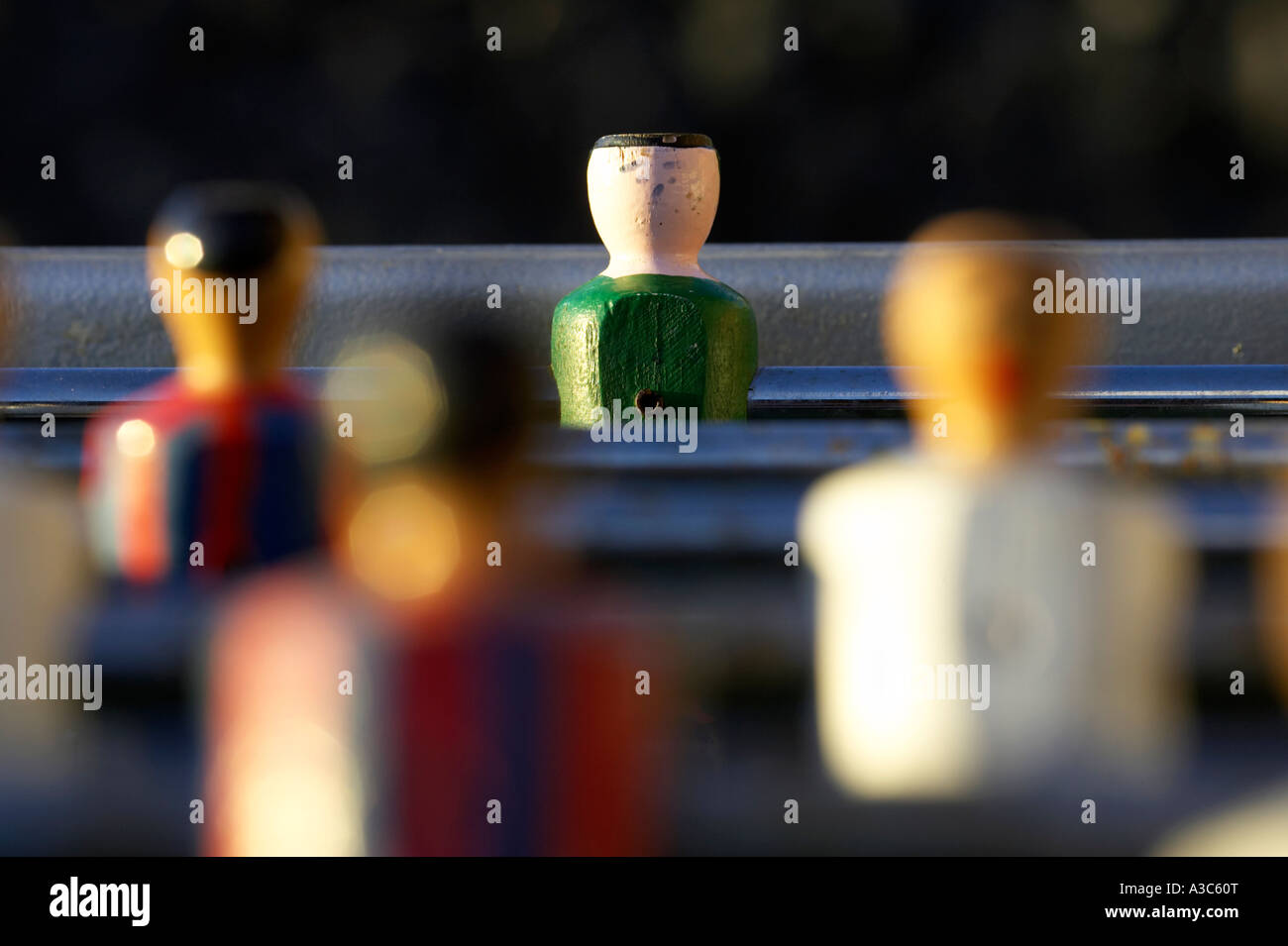 player on a fussball table football soccer in real madrid versus ...