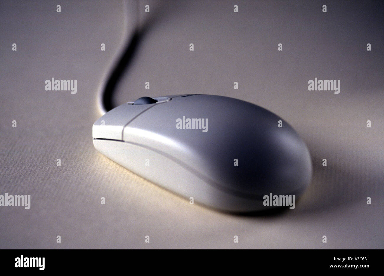 Computer mouse coloured grey Stock Photo - Alamy
