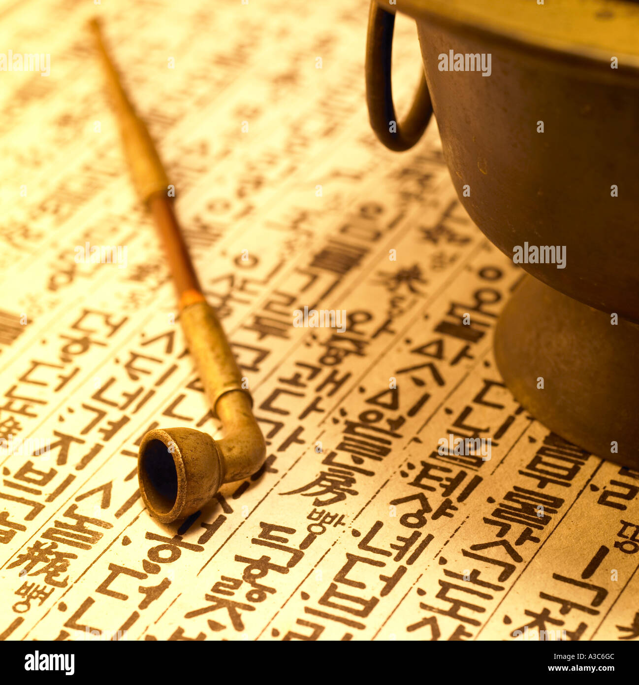 tobacco pipe,antique,lifestyle object,folk,Korean Stock Photo - Alamy