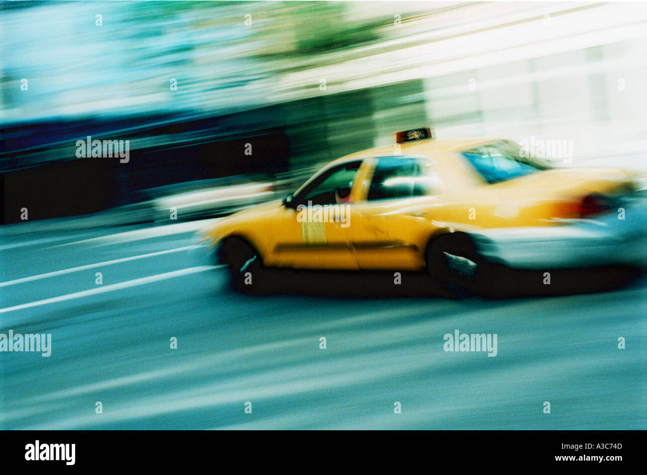 Taxi Cab in Manhattan New York City USA Stock Photo - Alamy
