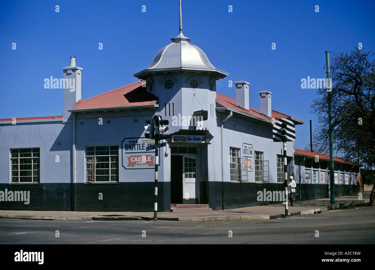 Building architecture street road inn bar zimbabwe africa bulawayo town ...