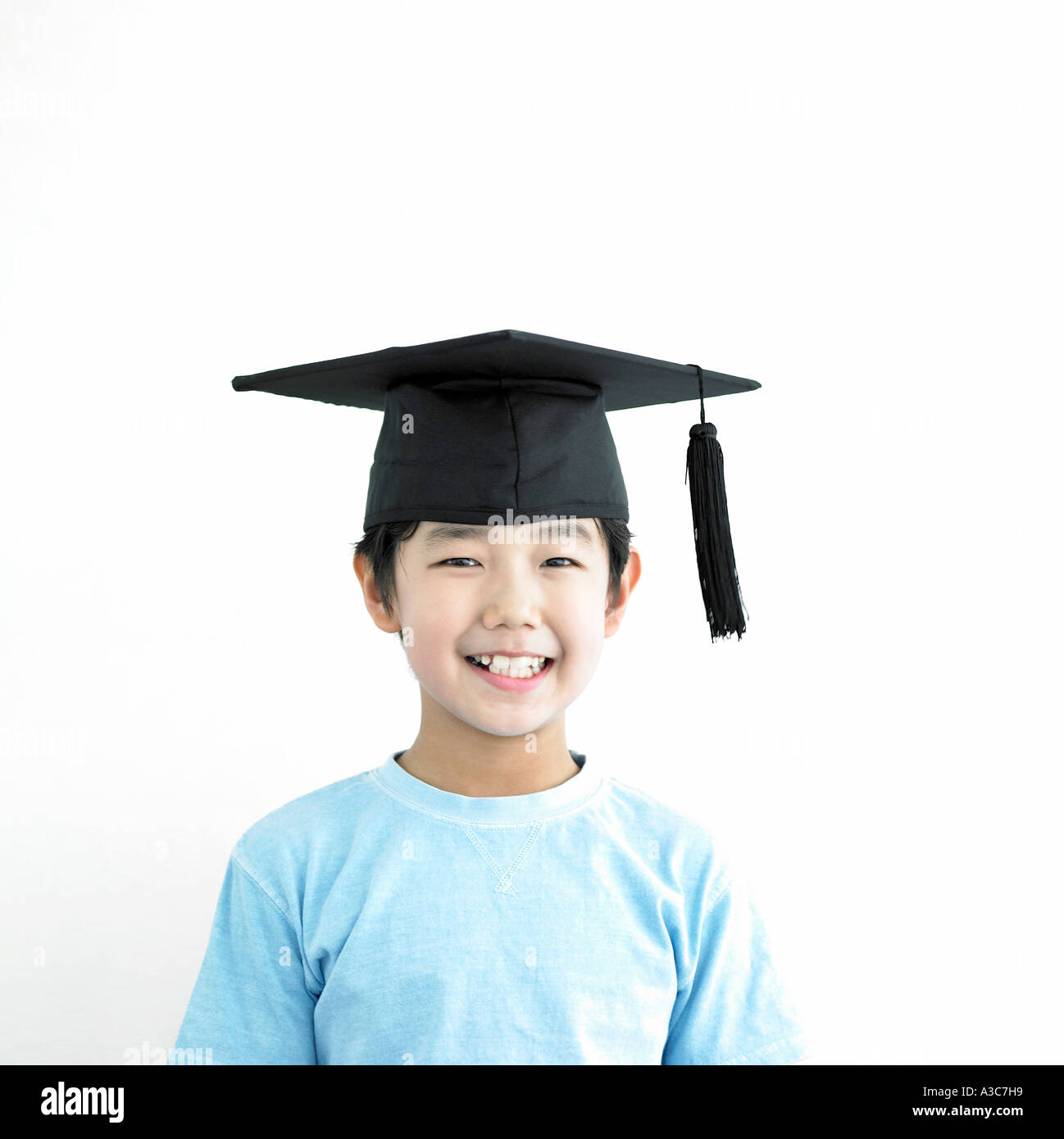 A boy wearing graduation cap Stock Photo - Alamy