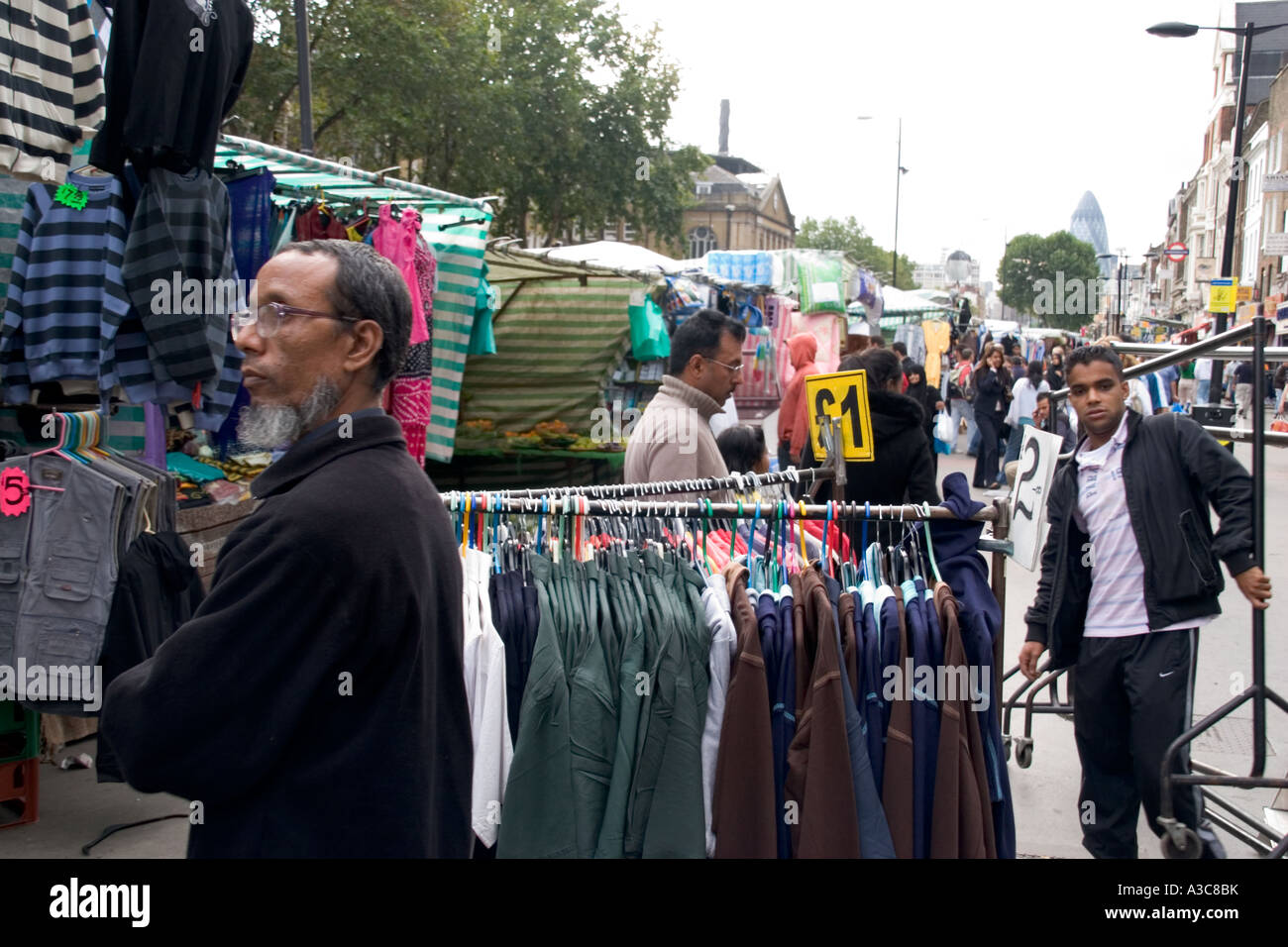 The busy, vibrant and colourful Whitechapel market in Tower Hamlets ...