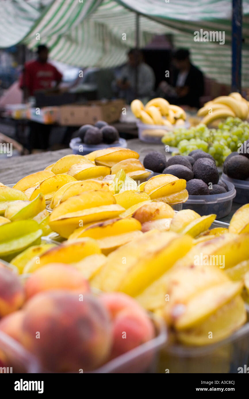 The busy, vibrant and colourful Whitechapel market in Tower Hamlets ...