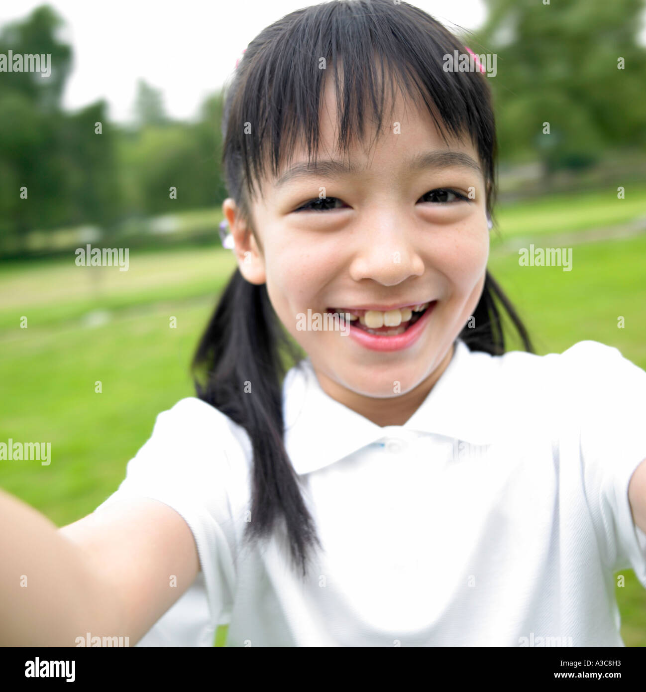 A girl smiling Stock Photo - Alamy