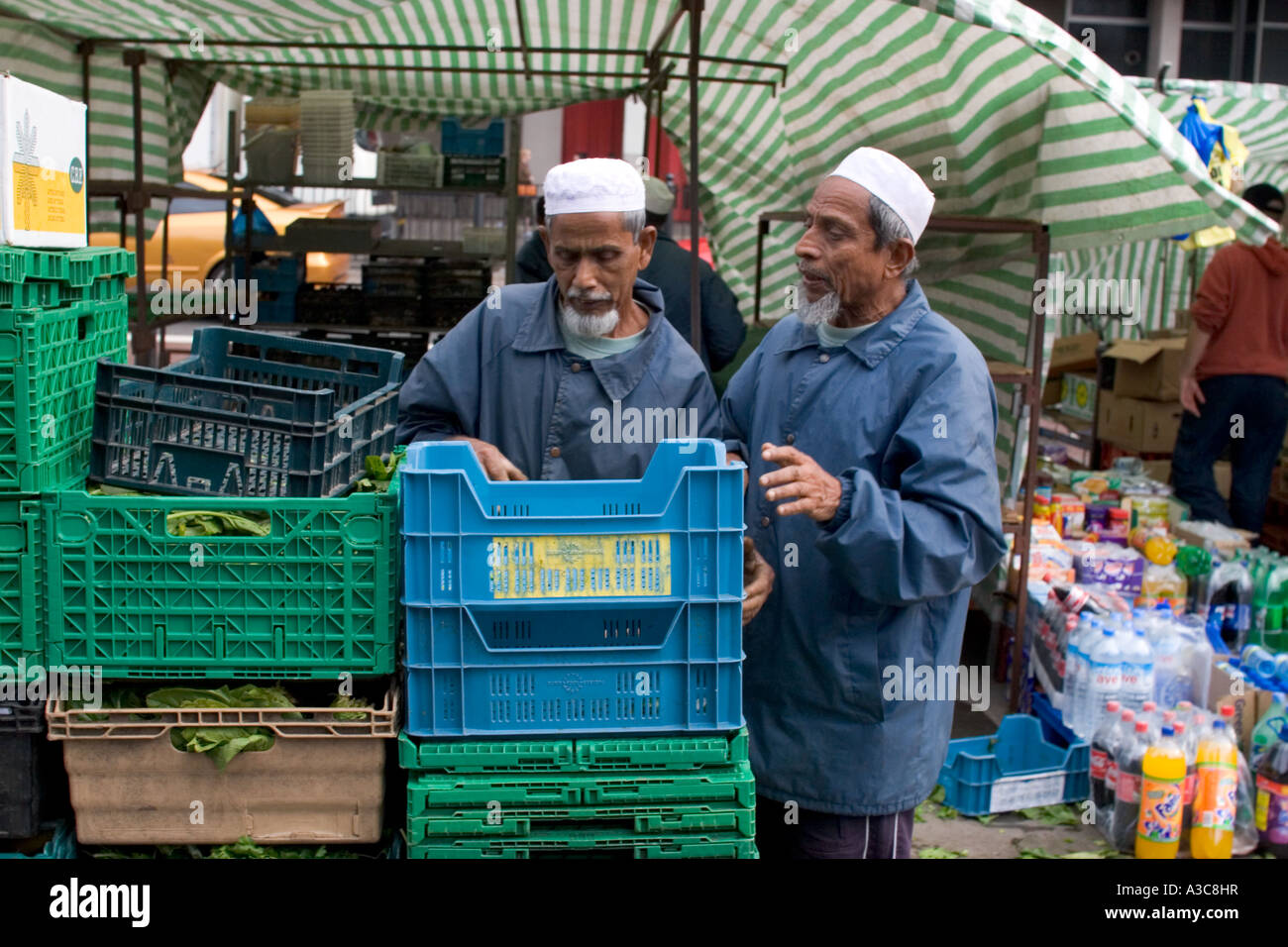 The busy, vibrant and colourful Whitechapel market in Tower Hamlets ...