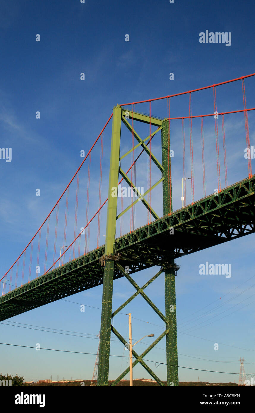 Angus L. Macdonald bridge, Halifax, Nova Scotia, Canada, spanning the ...