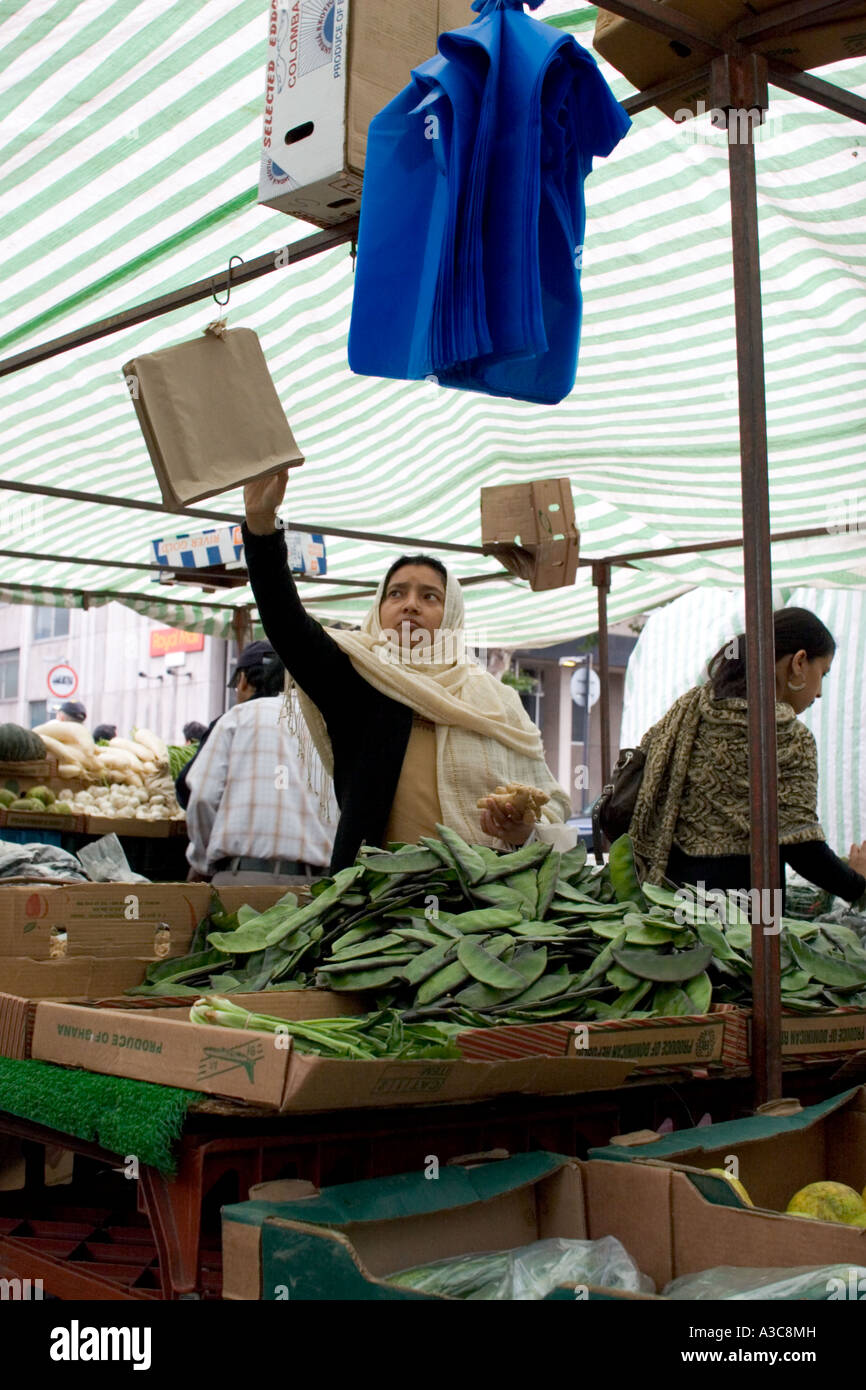 The busy, vibrant and colourful Whitechapel market in Tower Hamlets ...