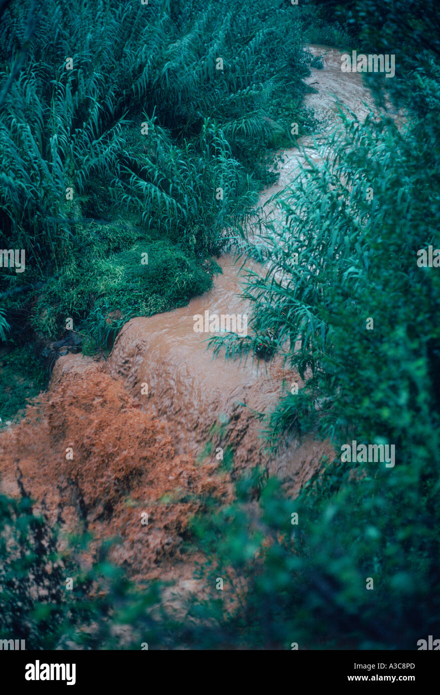 River flooding after storm Stock Photo - Alamy