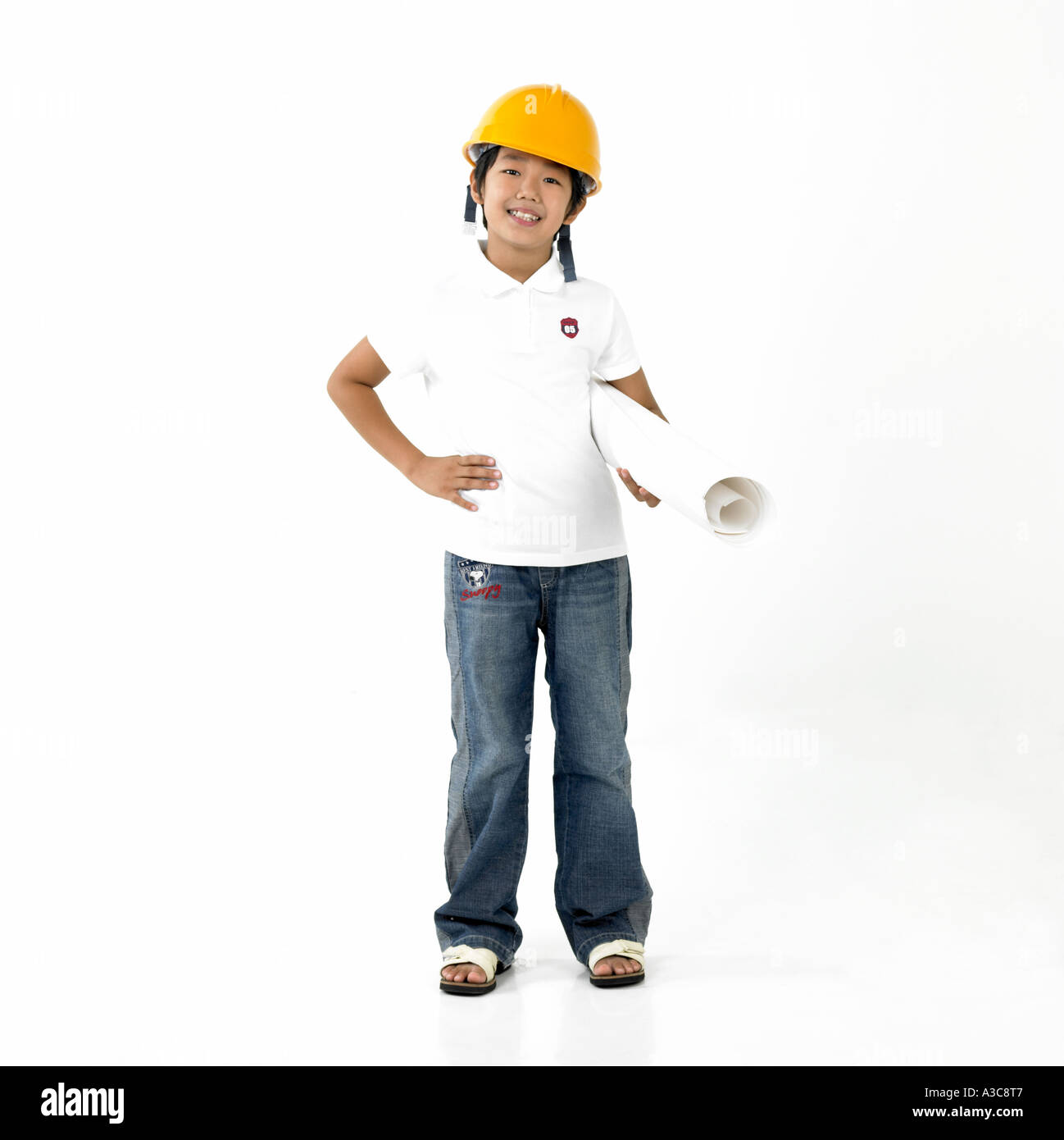 Boy hoping to be architech Stock Photo - Alamy