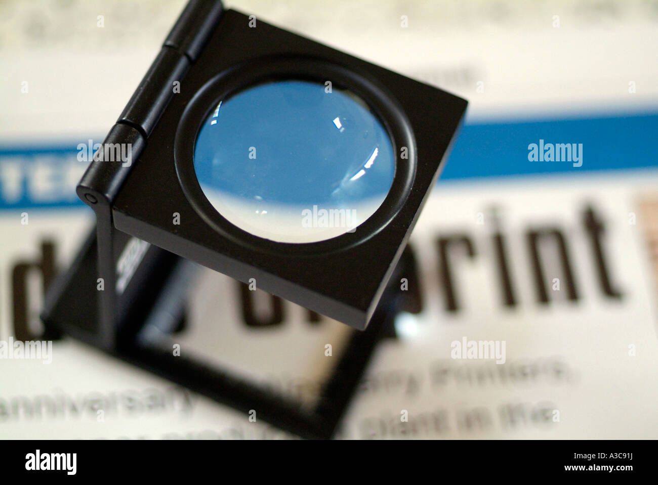Printing industry magnifying glass hi-res stock photography and images ...