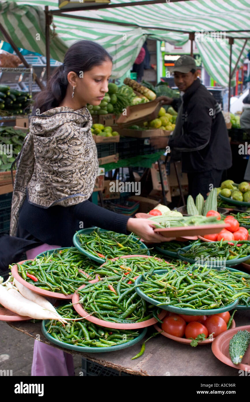 The busy, vibrant and colourful Whitechapel market in Tower Hamlets ...