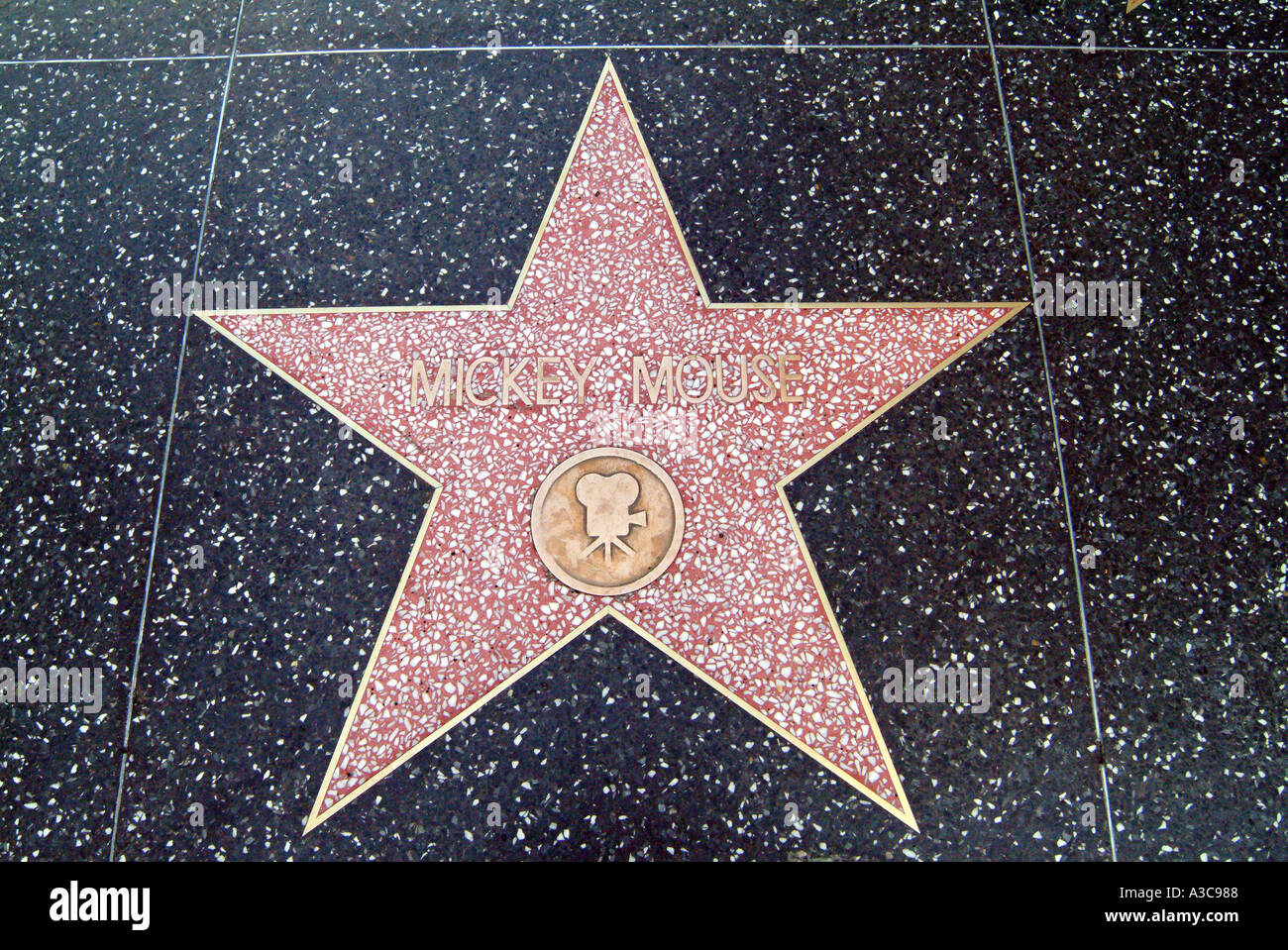 Mickey mouse walk fame star hi-res stock photography and images - Alamy